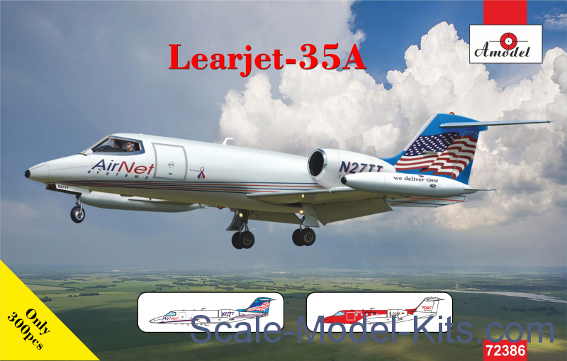 Learjet-35A-Amodel plastic scale model kit in 1:72 scale (amodel 72386 ...